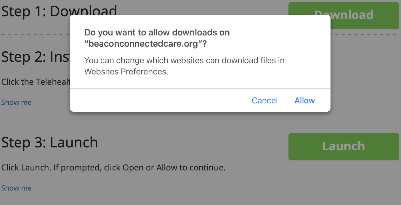 Beacon Connected Care Scheduled Visits > Beacon Health System