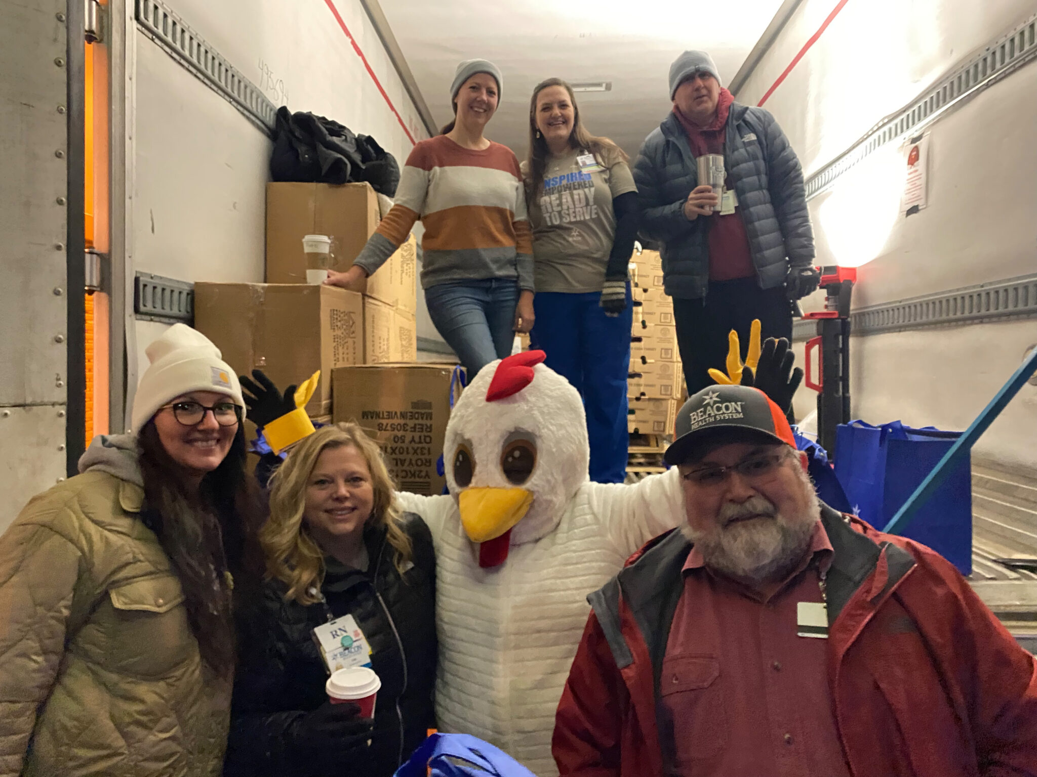 Beacon associates give and receive turkeys for the Thanksgiving holiday ...